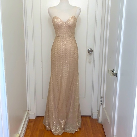 Mori Lee | Dresses | Sheer Top Mori Lee Gown | Poshmark